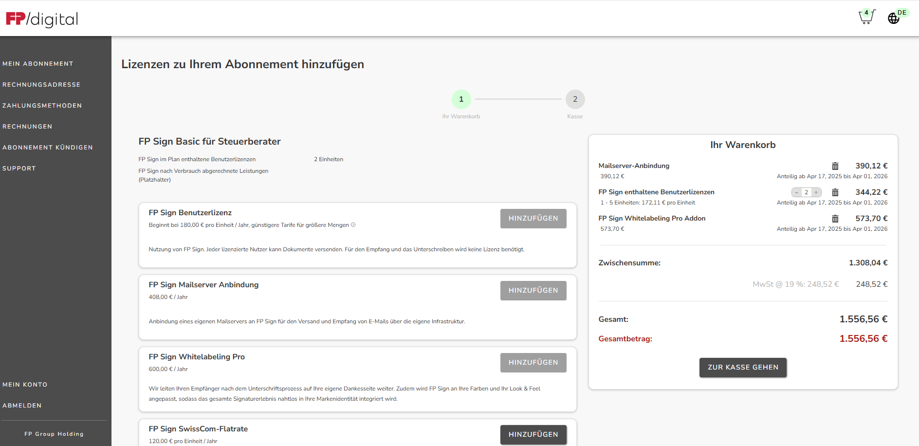 Alles an einem Ort: Das neue Self-Service-Portal für FP Sign